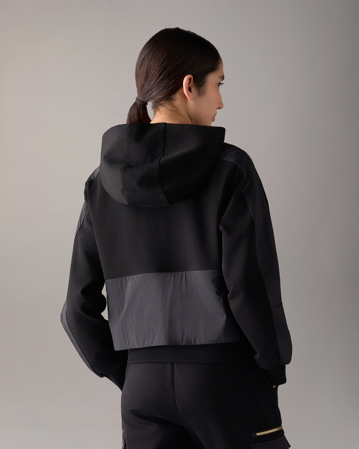 Gold Series Mixed Media Hoodie In Neoprene | Women | Moose Knuckles